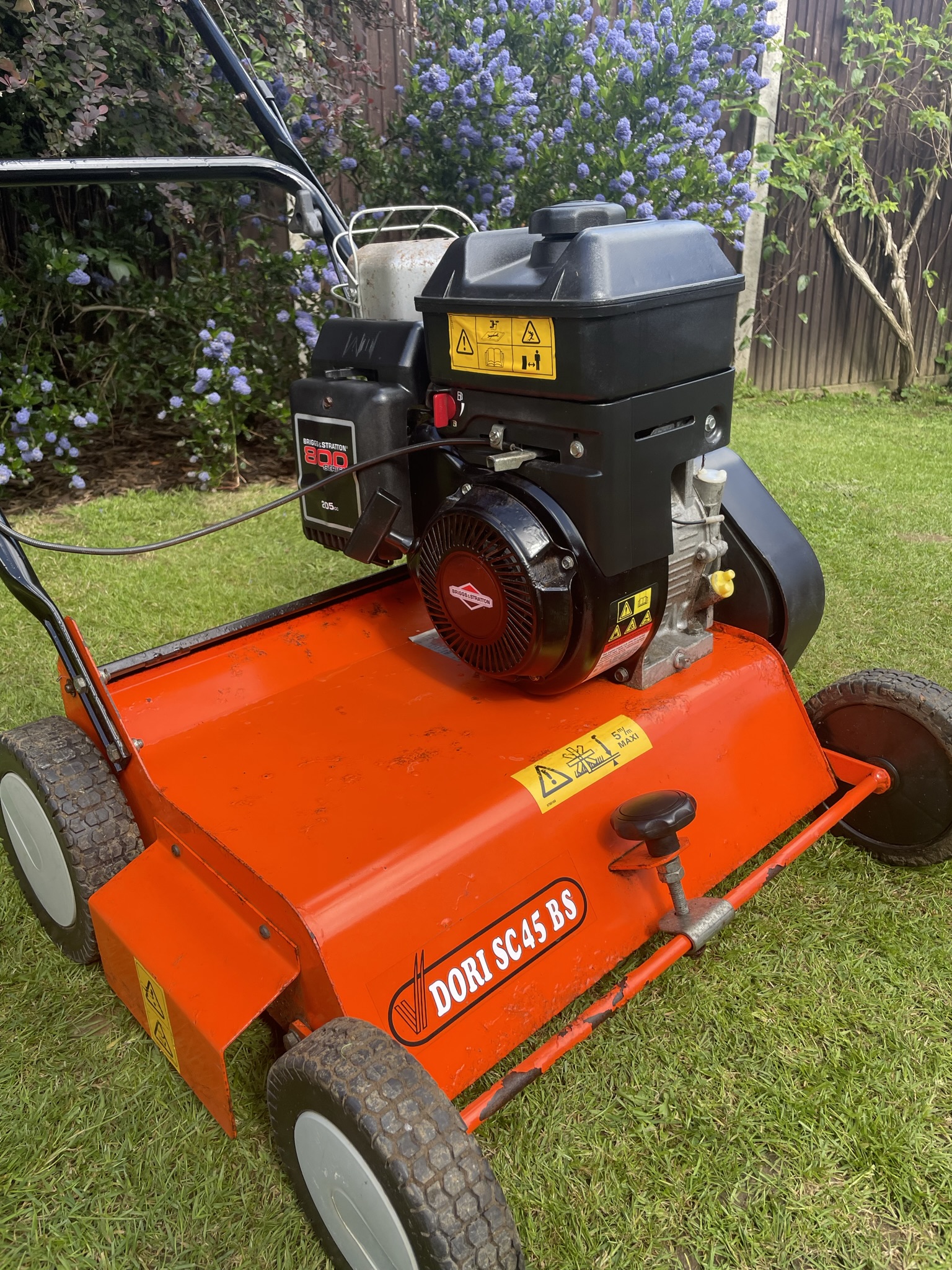 Dori SC45 BS Scarifier. Leigh Mowers